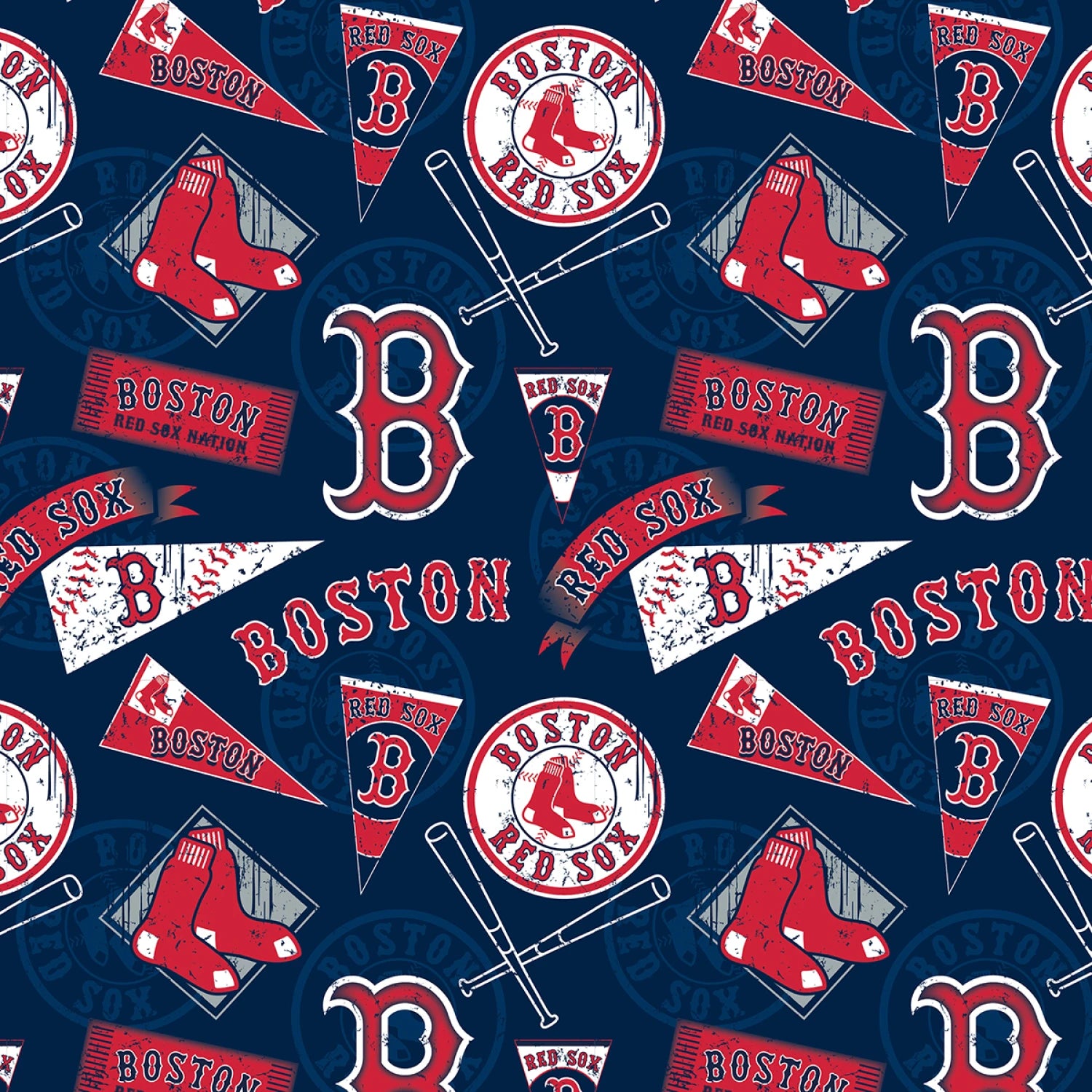 MLB Boston Red Sox - Fabric Traditions Cotton – Funky Monkey Fabrics