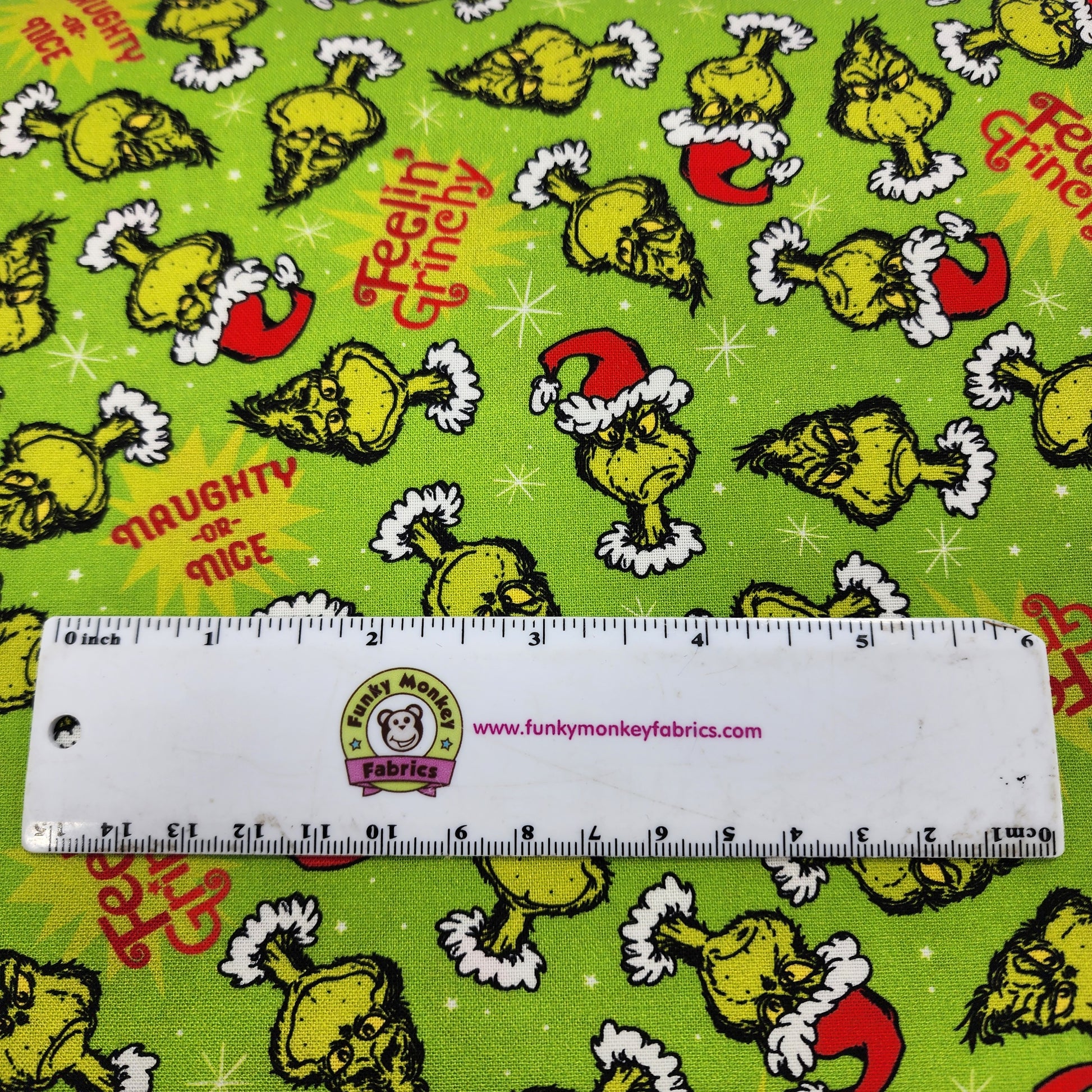 Feelin' Grinchy Green - Robert Kaufman Cotton – Funky Monkey Fabrics