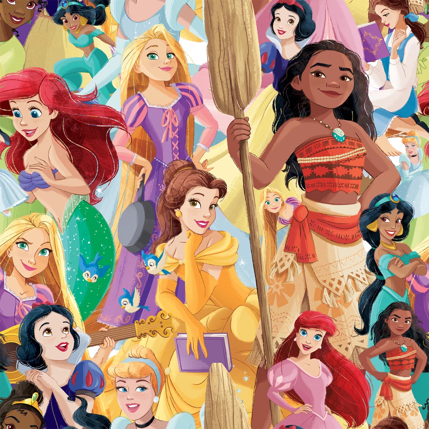 Packed Disney Princesses - Springs Creative Cotton – Funky Monkey Fabrics