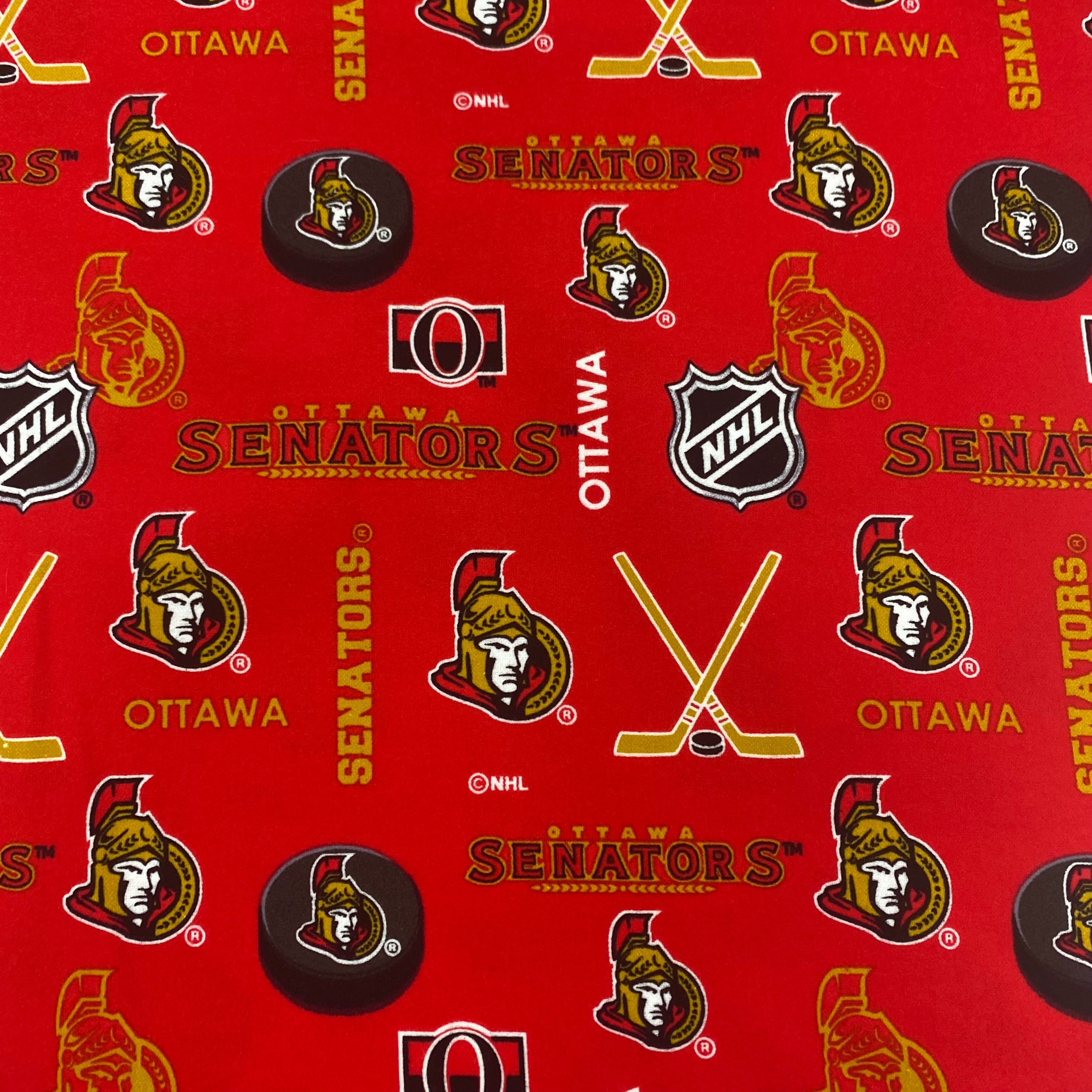 NHL Ottawa Senators Flannel – Funky Monkey Fabrics
